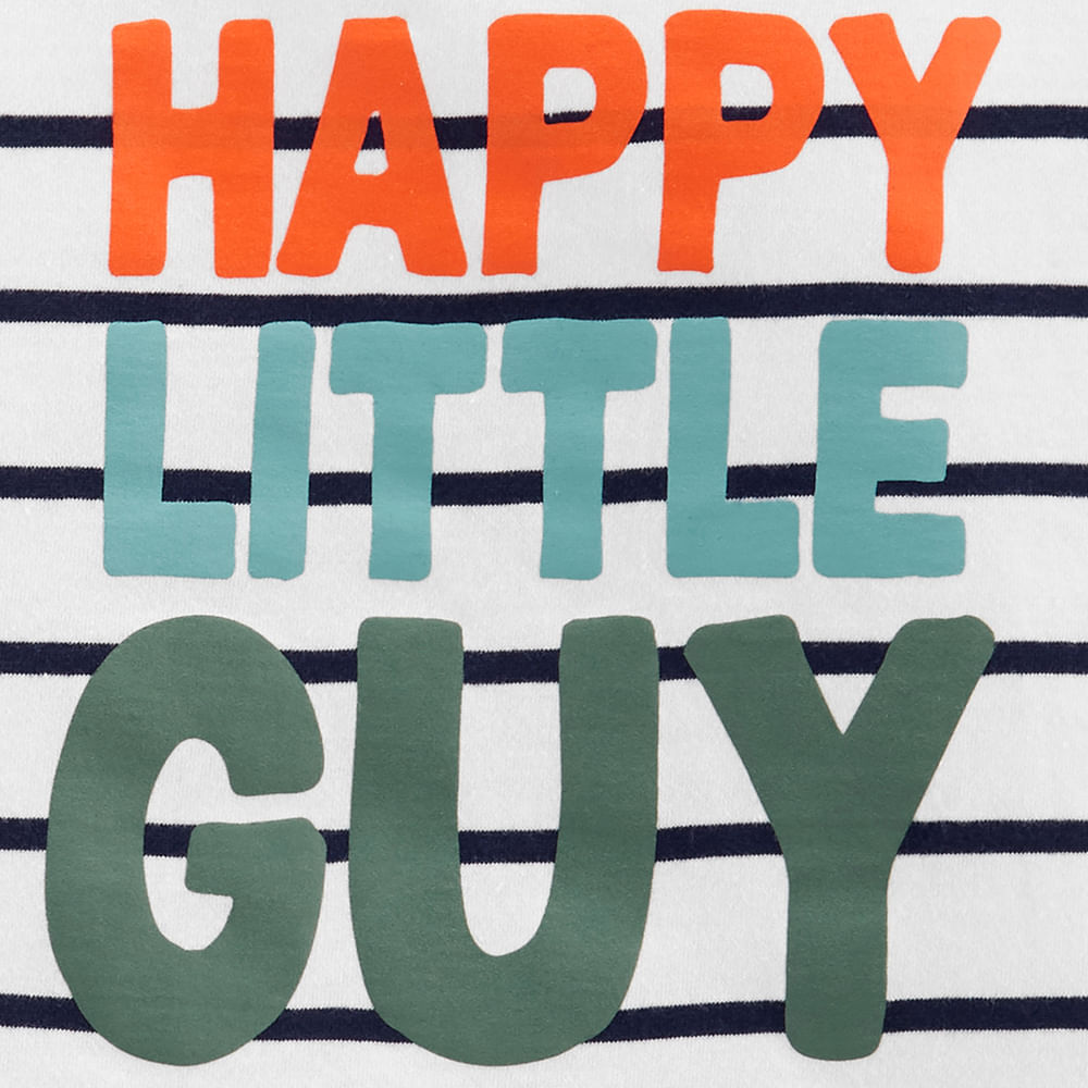 Carter's Set 2 Piezas Remera Short Happy Little Guy